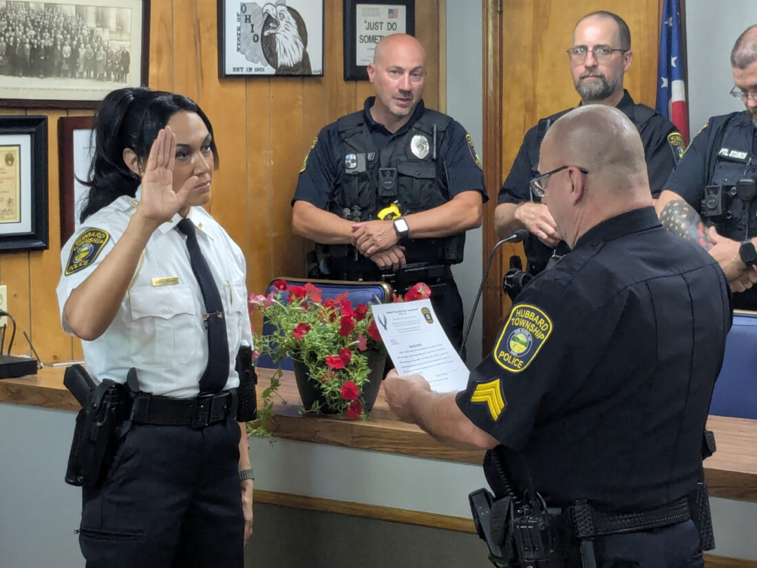Hubbard Township swears in new police chief Freeman | News, Sports ...